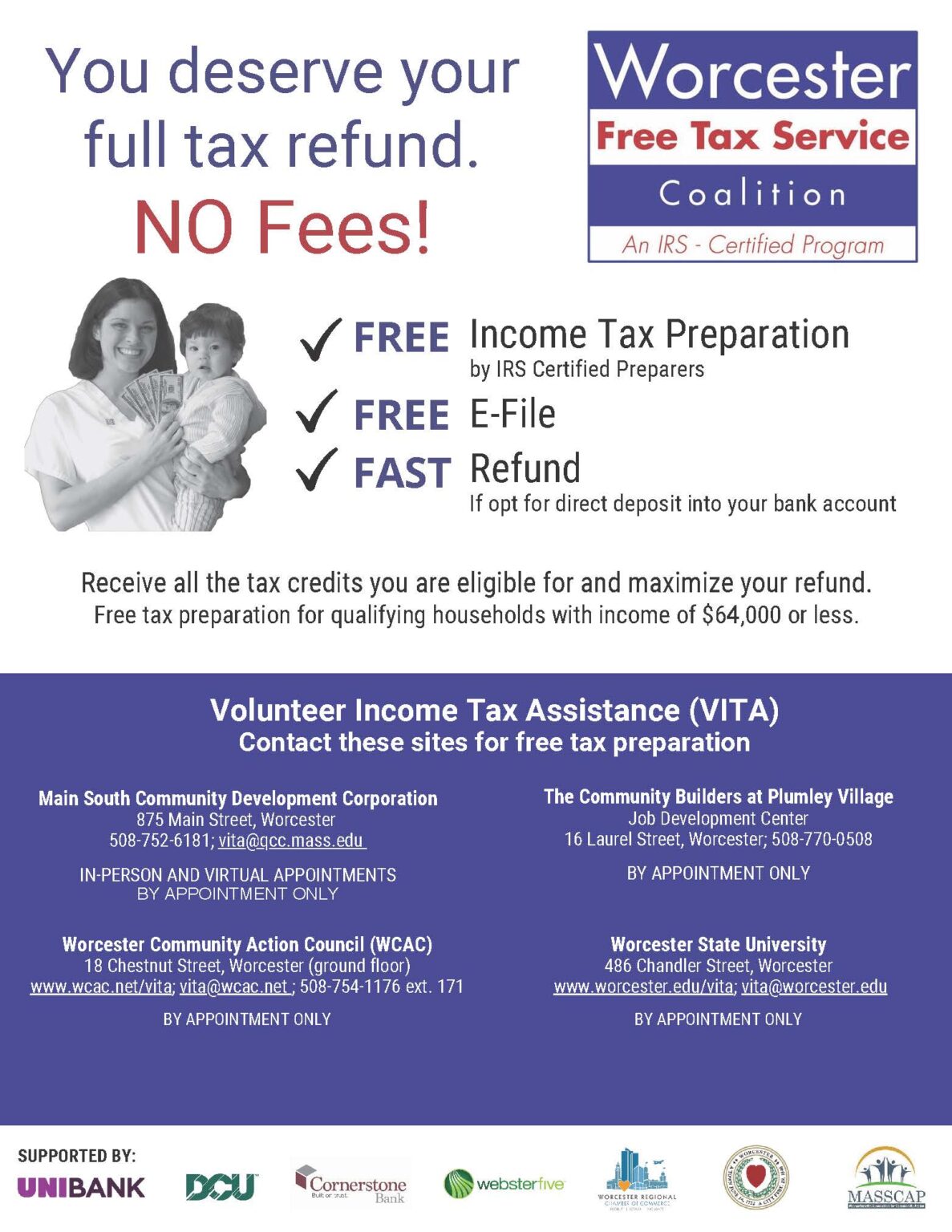 Worcester Free Tax Service Coalition - Worcester Community Action Council